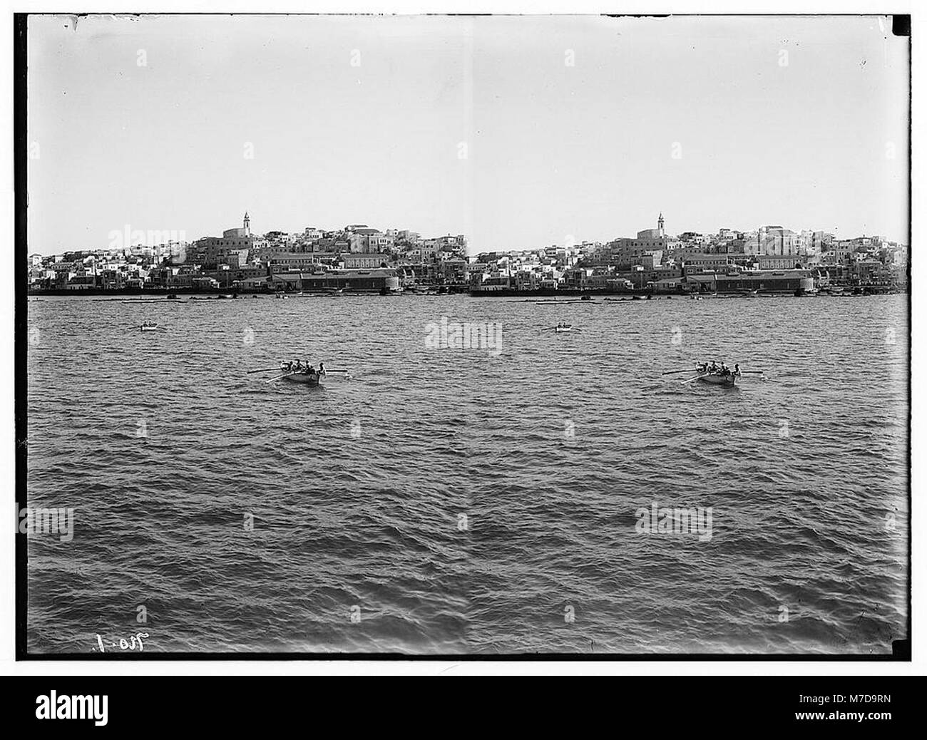 A scenic view of Jaffa (also known as Joppa), seen from the sea. This ...