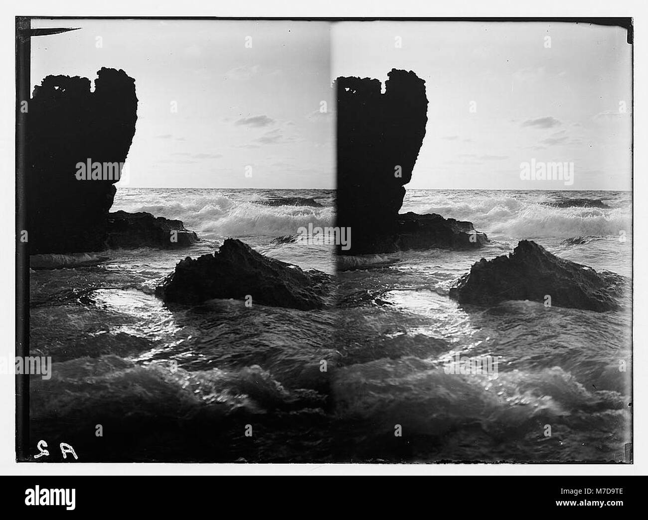 Jaffa (Joppa) and environs. The rocks in a storm LOC matpc.04979 Stock ...