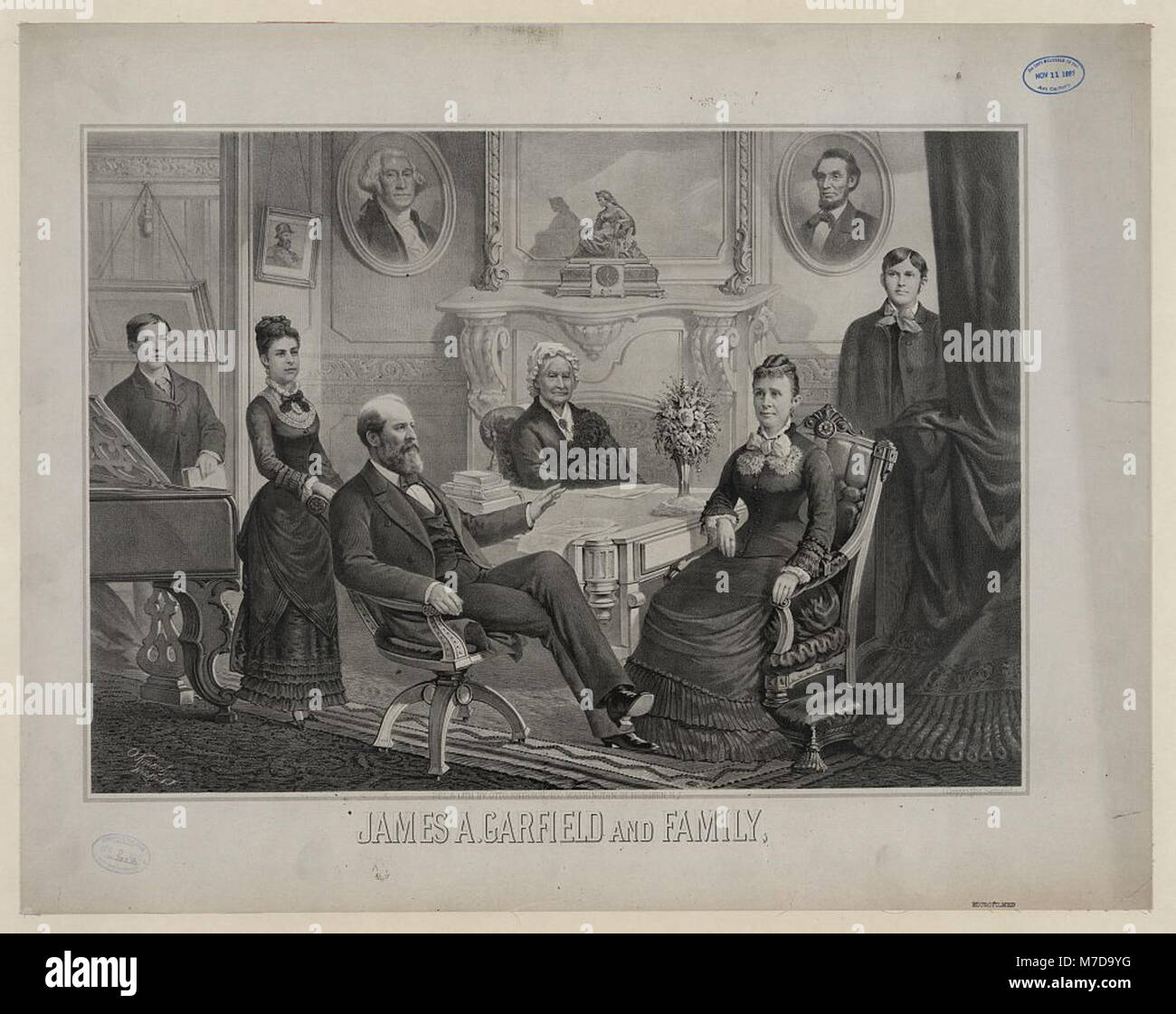 James a garfield and family hi-res stock photography and images - Alamy