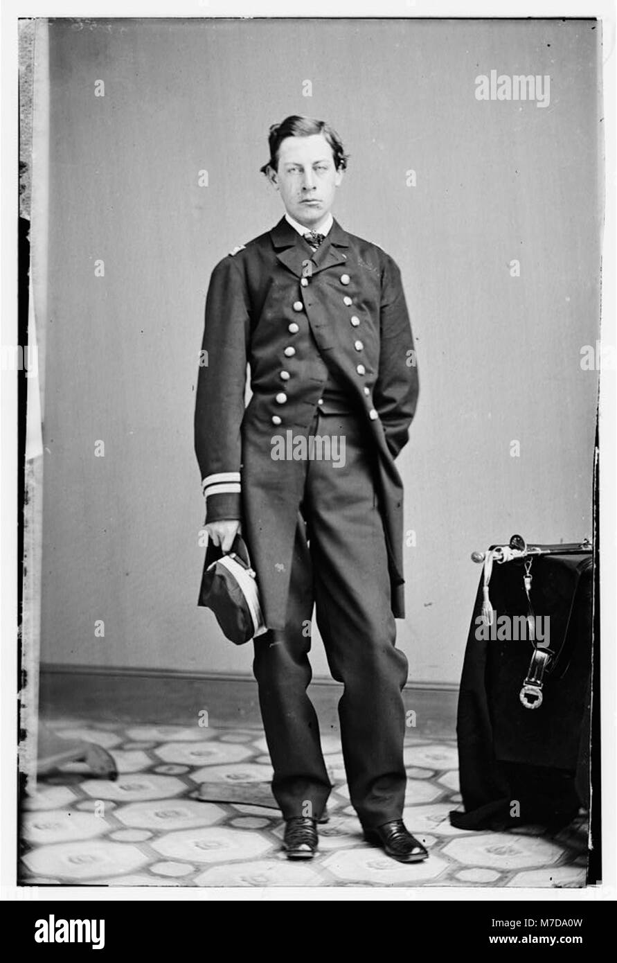 A portrait of James Gordon Bennett, a U.S. Navy officer. The image ...