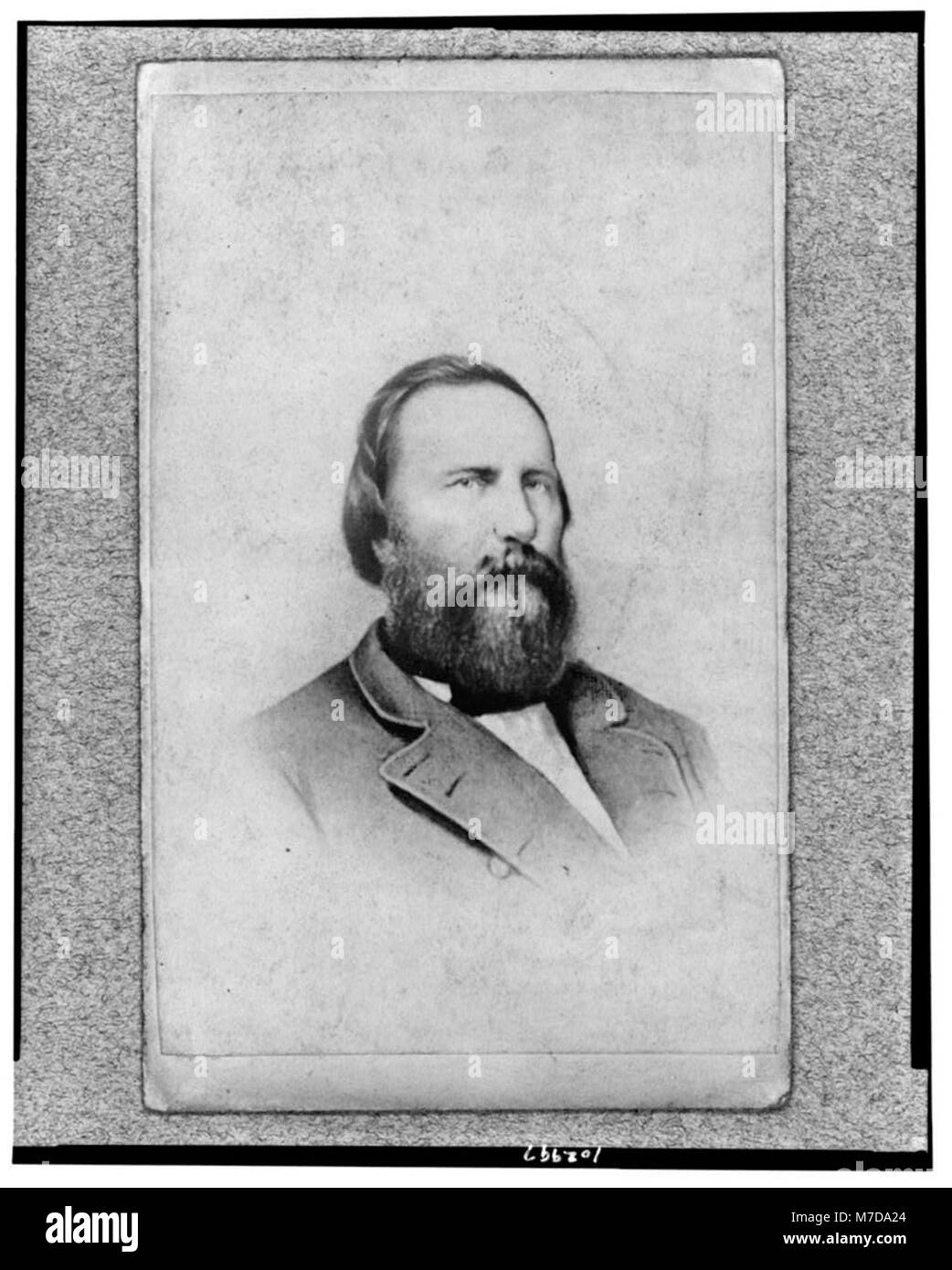 This is a head-and-shoulders portrait of James Longstreet, a prominent ...