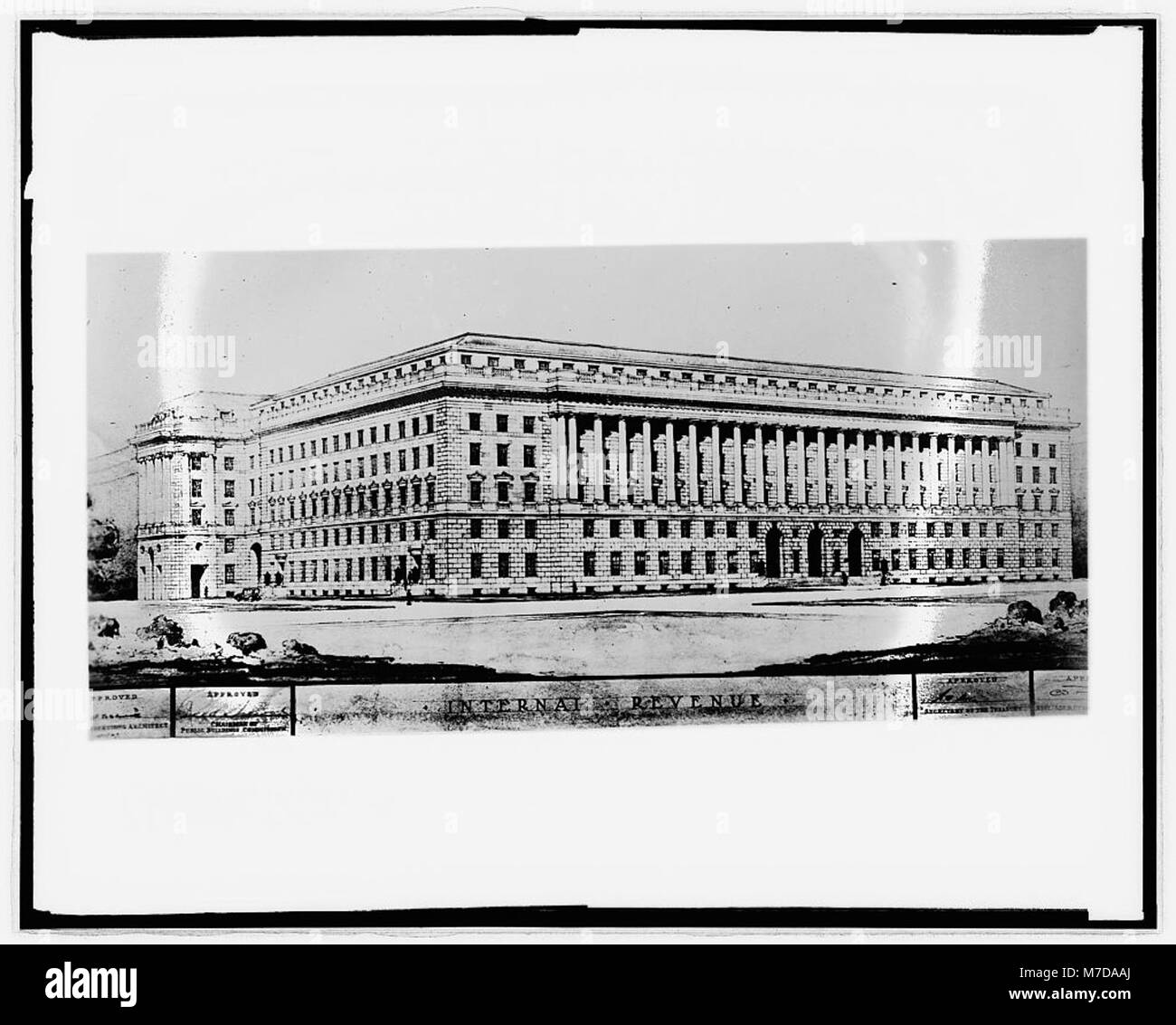 Photograph of the Internal Revenue Building in Washington, D.C ...