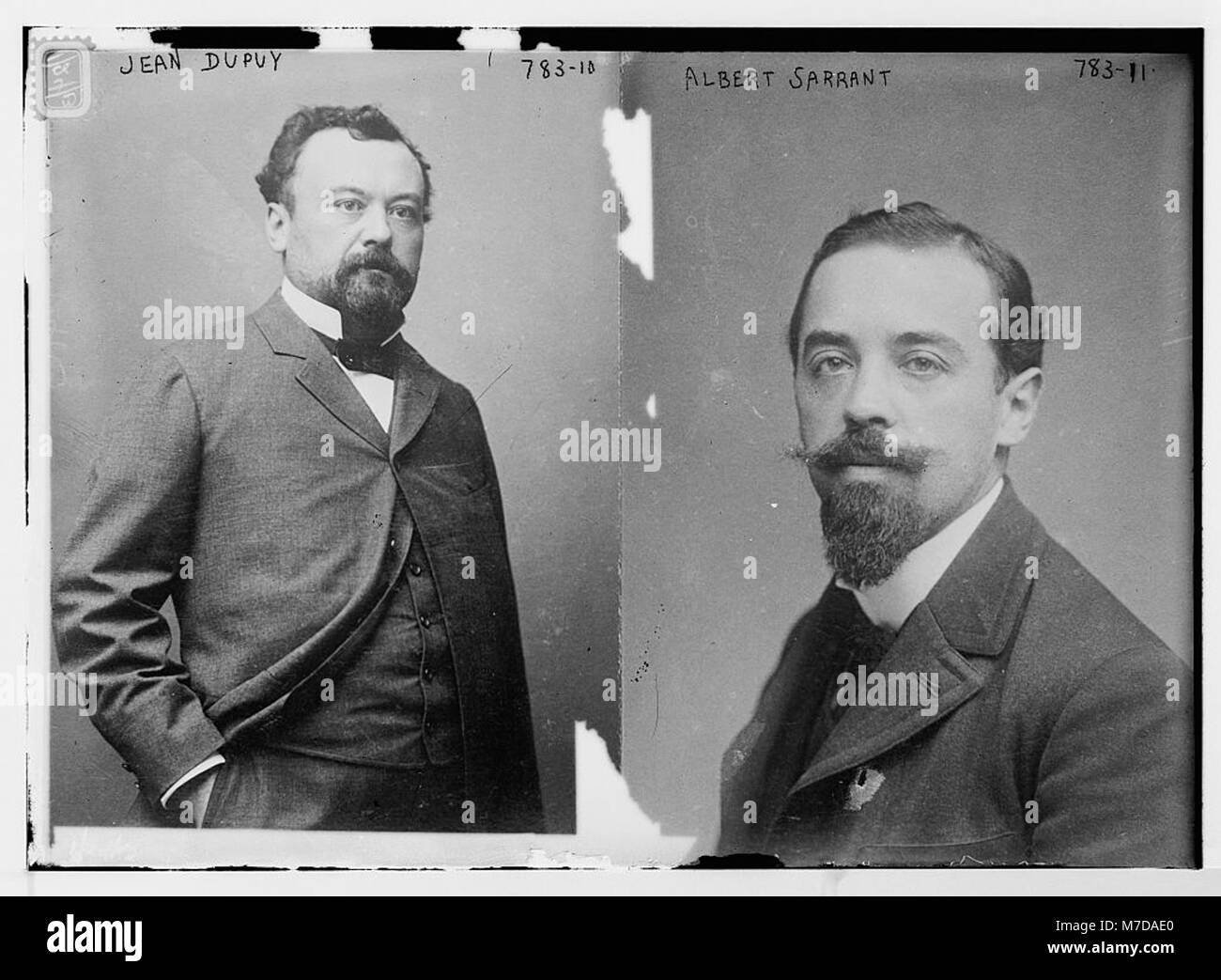 A portrait of Jean Dupuy, capturing his dignified appearance and the ...