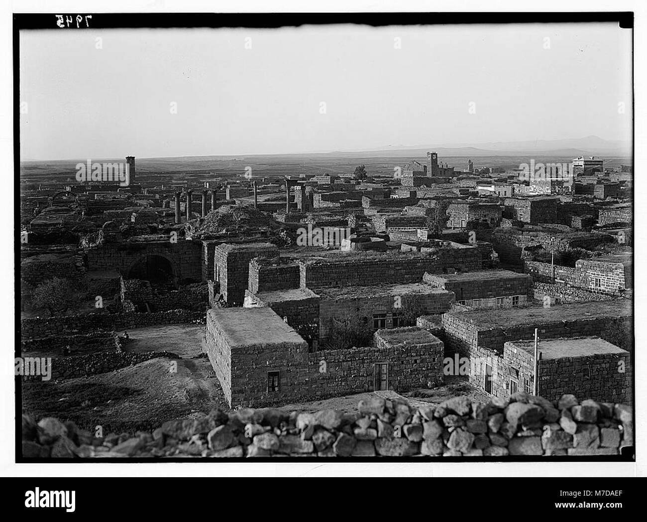 A general view of Basra Eski Sham, showing the landscape from the ...