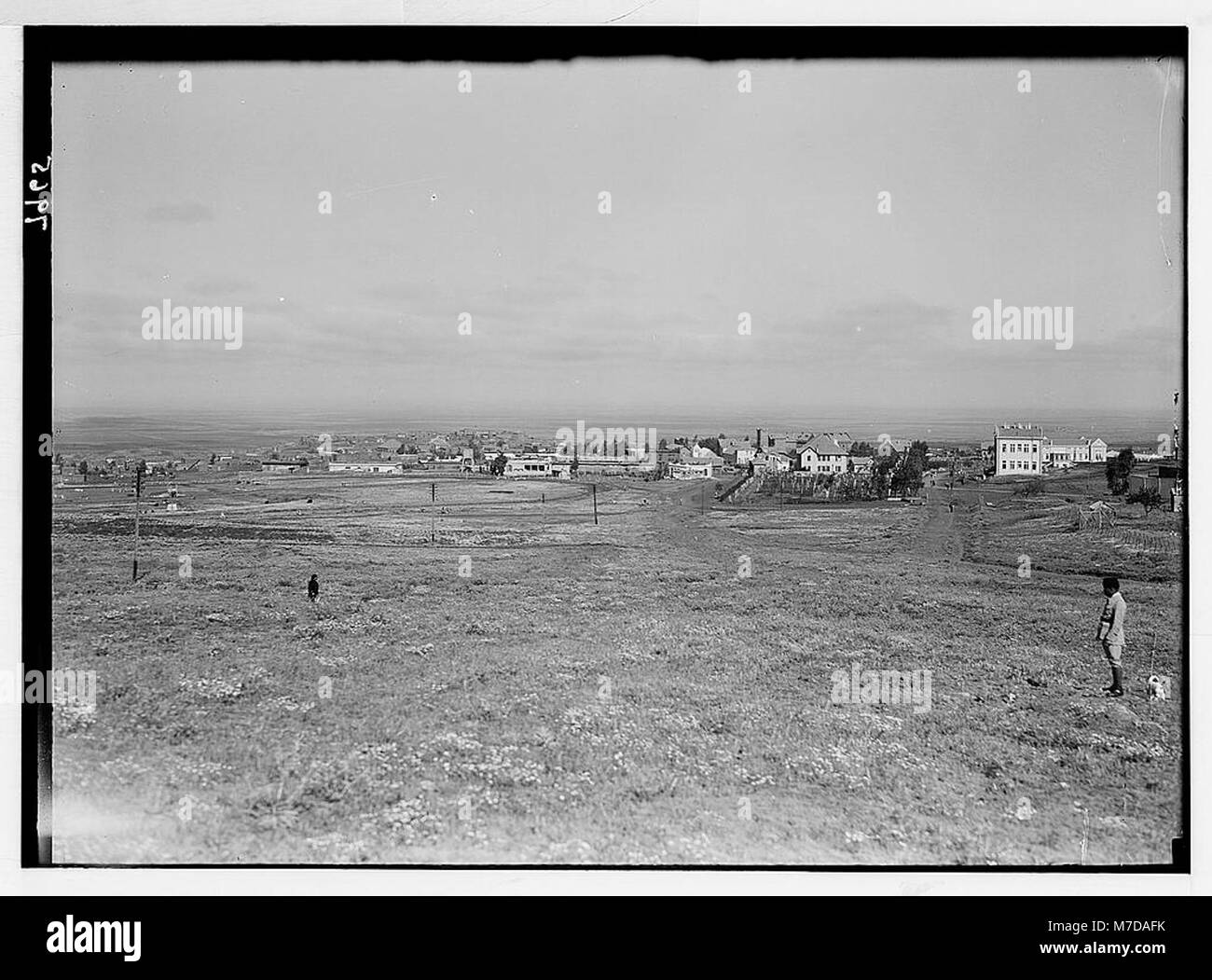 This image shows a general view of the Jebel el-Druze and Hauran ...