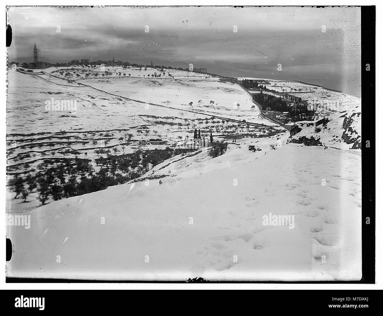 A photograph of the modern city of Jerusalem, focusing on the ...