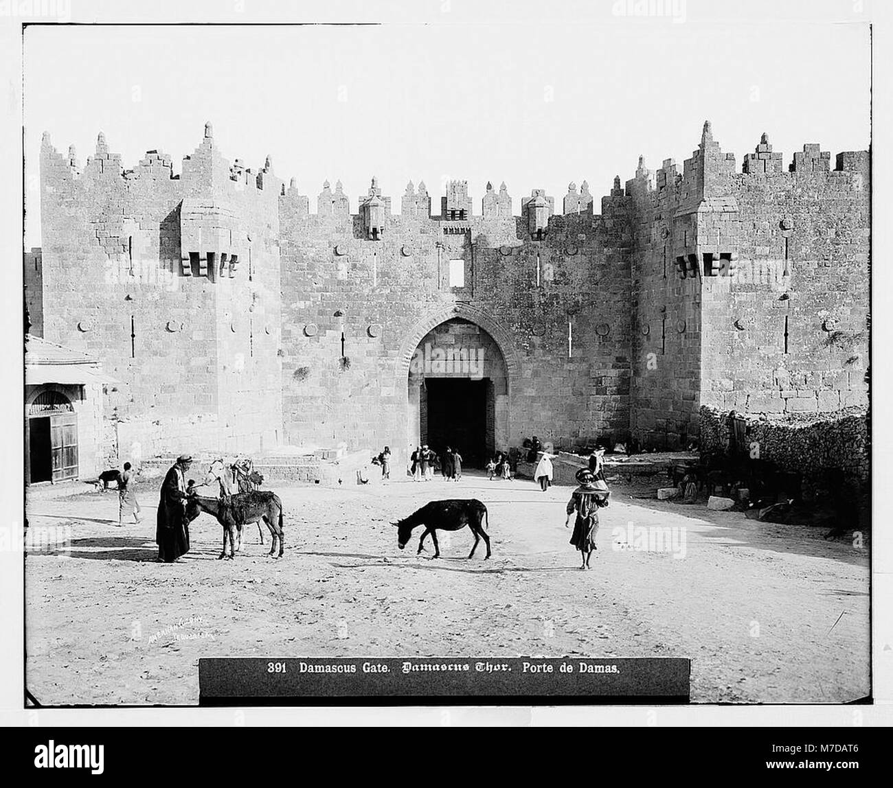 The Damascus Gate in Jerusalem, also known as El-Kouds, is a historic ...