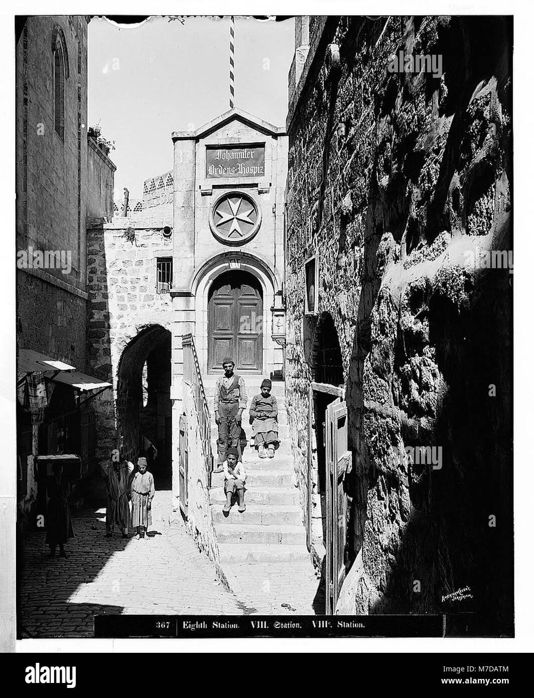 Image depicting the Eight Station in Jerusalem (El-Kouds), a key ...