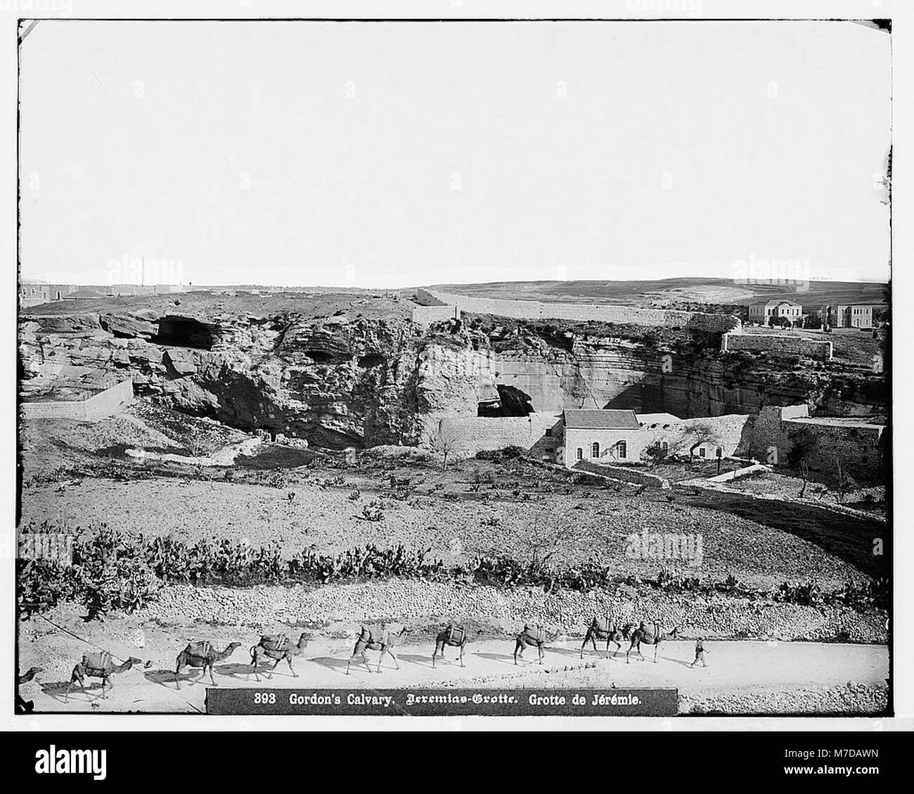 This photograph depicts Gordon's Calvary in Jerusalem, a significant ...