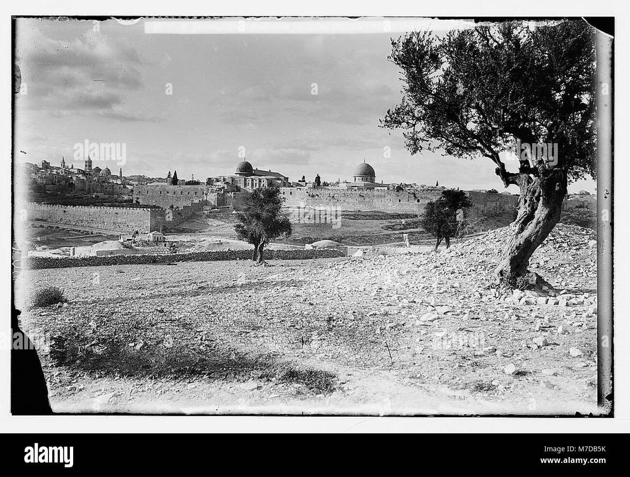 This image shows Jerusalem from the Jericho Road, offering a ...