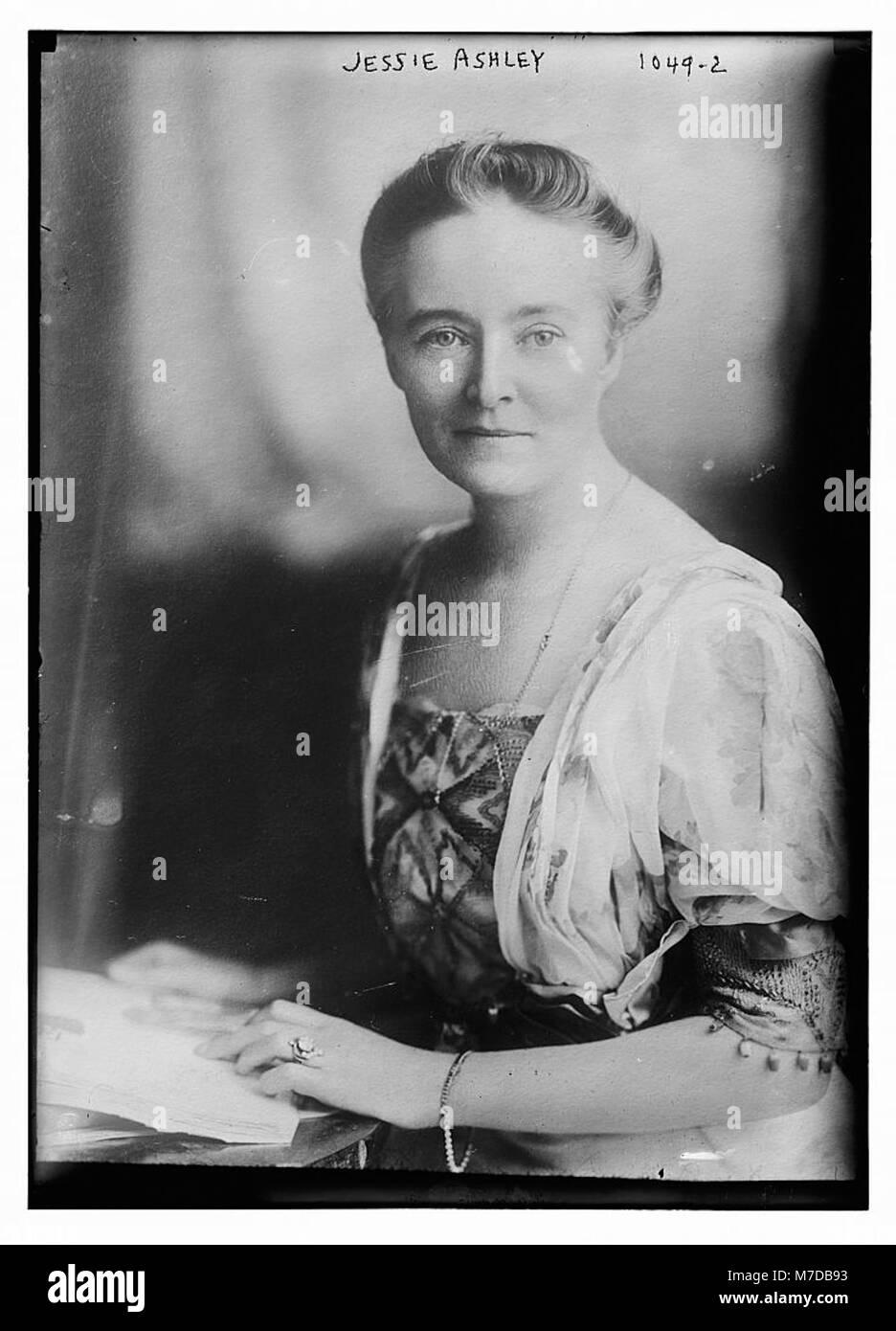 Jessie Ashley is captured in this photograph, likely a notable individual in 19th or early 20th ...