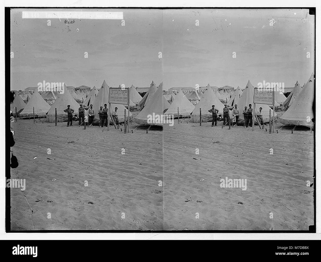 A photograph of Jewish colonies and settlements in Tel Aviv, with an ...