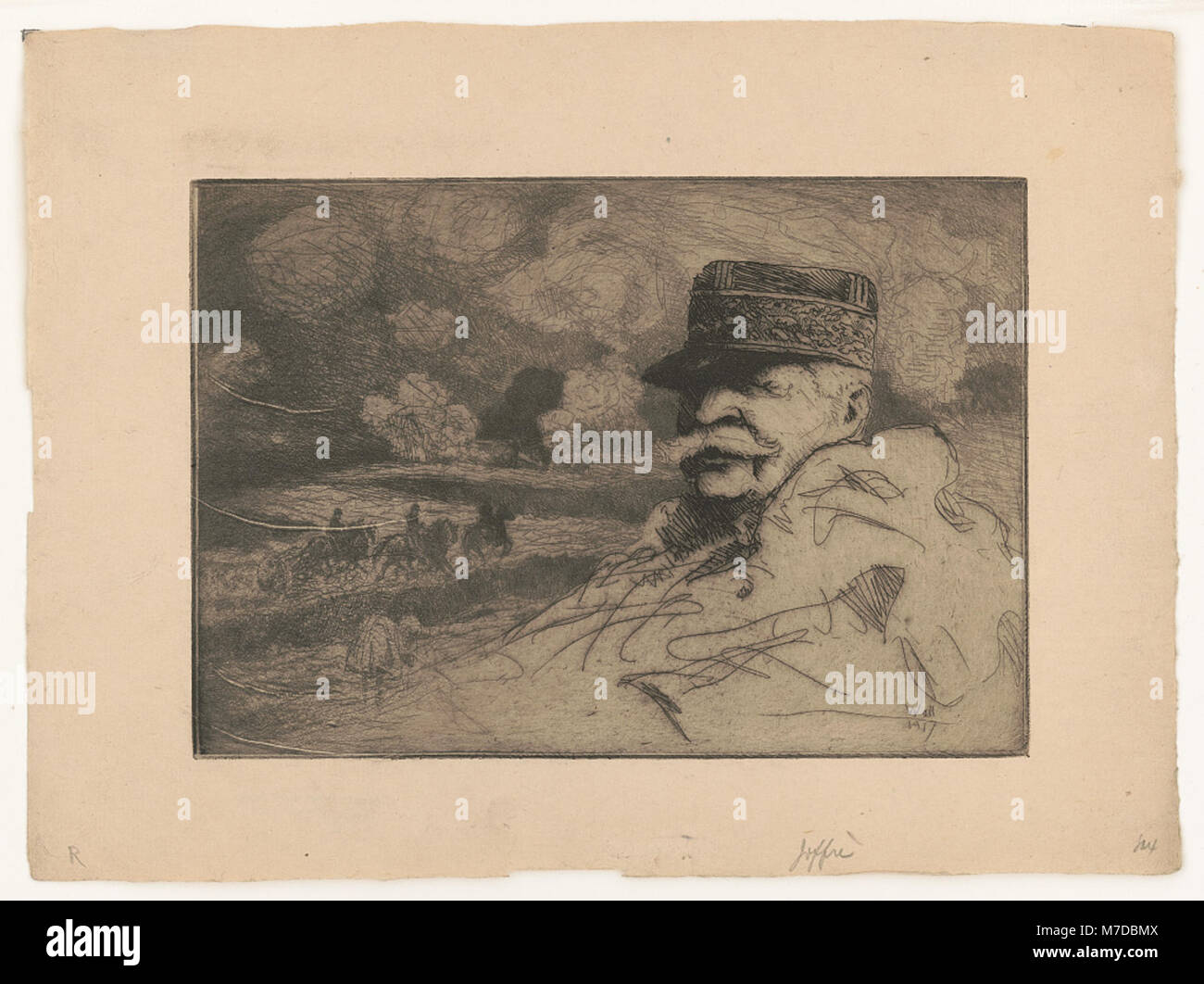 Portrait of General Joseph Joffre, a prominent French military leader ...