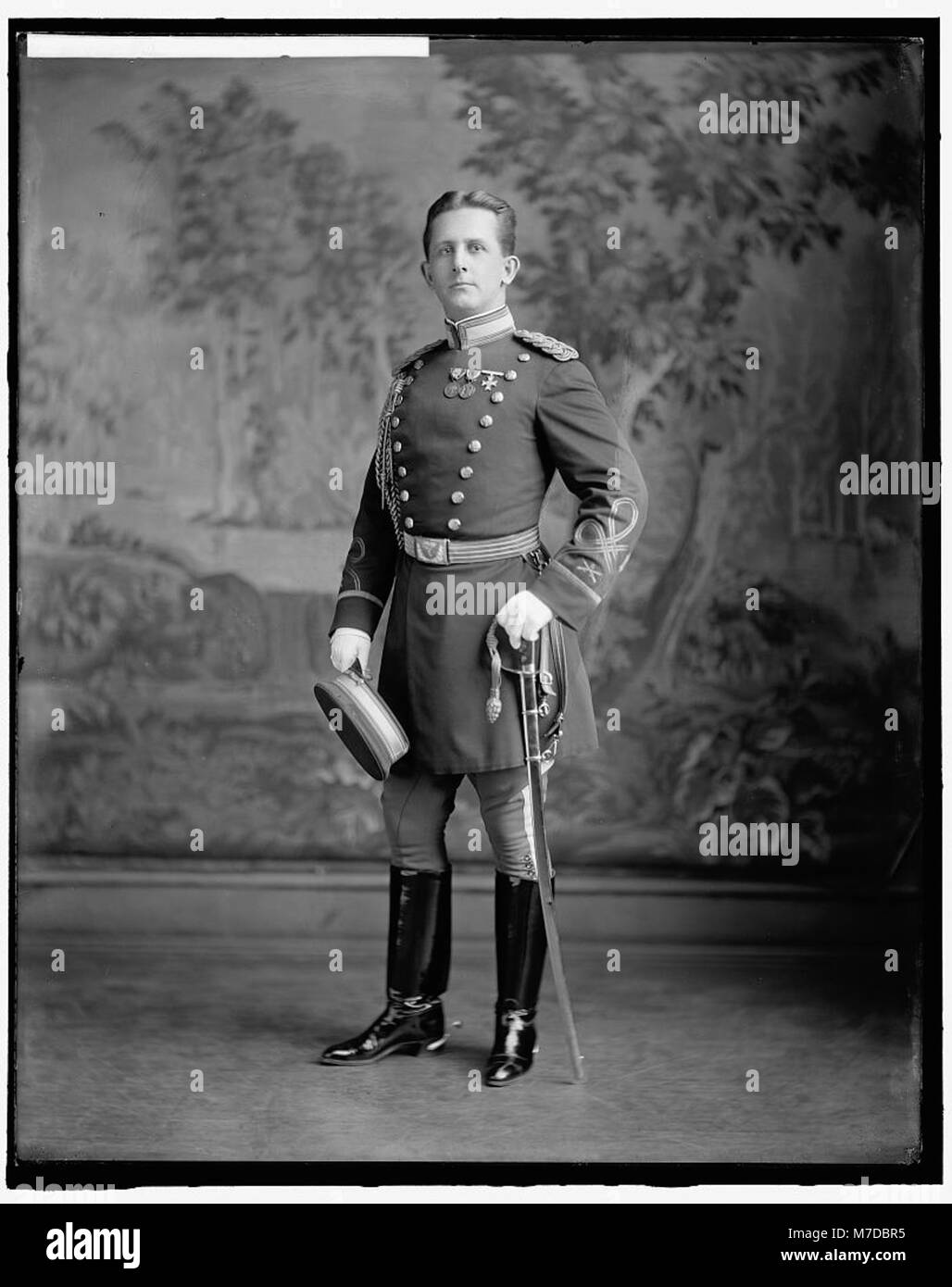 A portrait of Captain Graham L. Johnston, a military officer ...