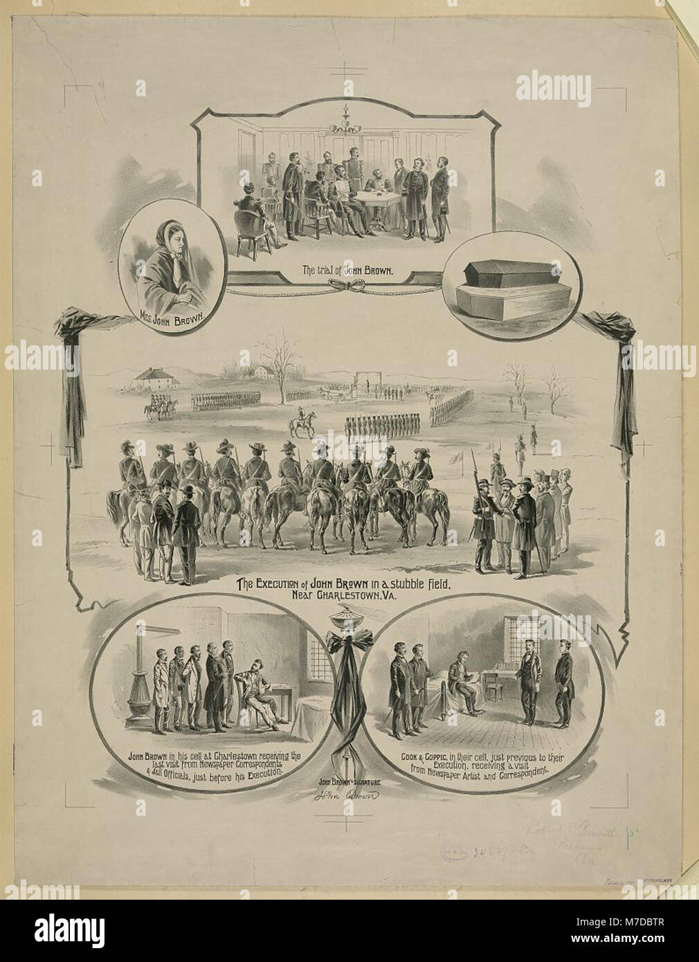 A historical portrait of John Brown, the American abolitionist ...