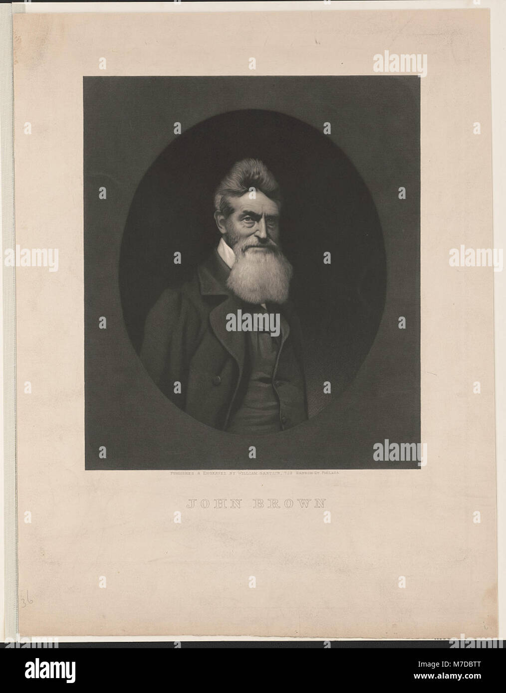 A portrait of John Brown, the abolitionist who played a pivotal role in ...