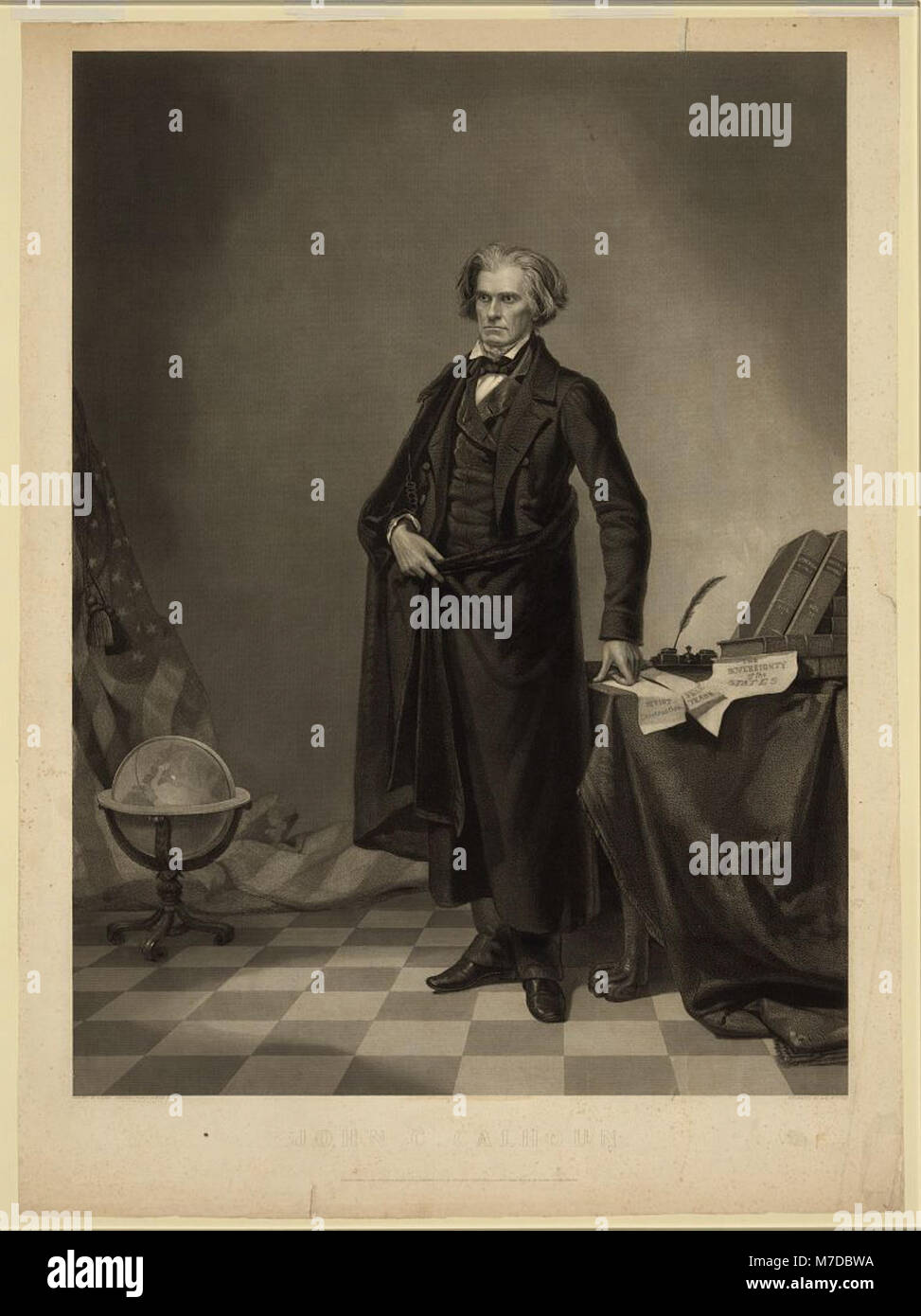 A portrait of John C. Calhoun, an influential U.S. politician and vice ...