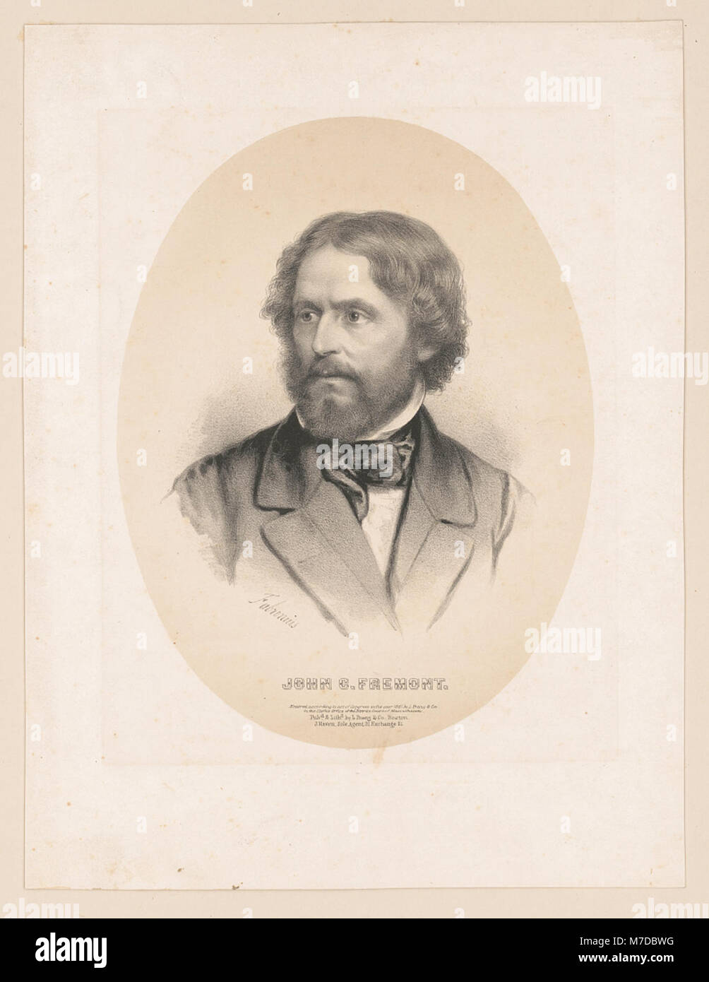 A portrait of John C. Fremont, explorer, military officer, and ...
