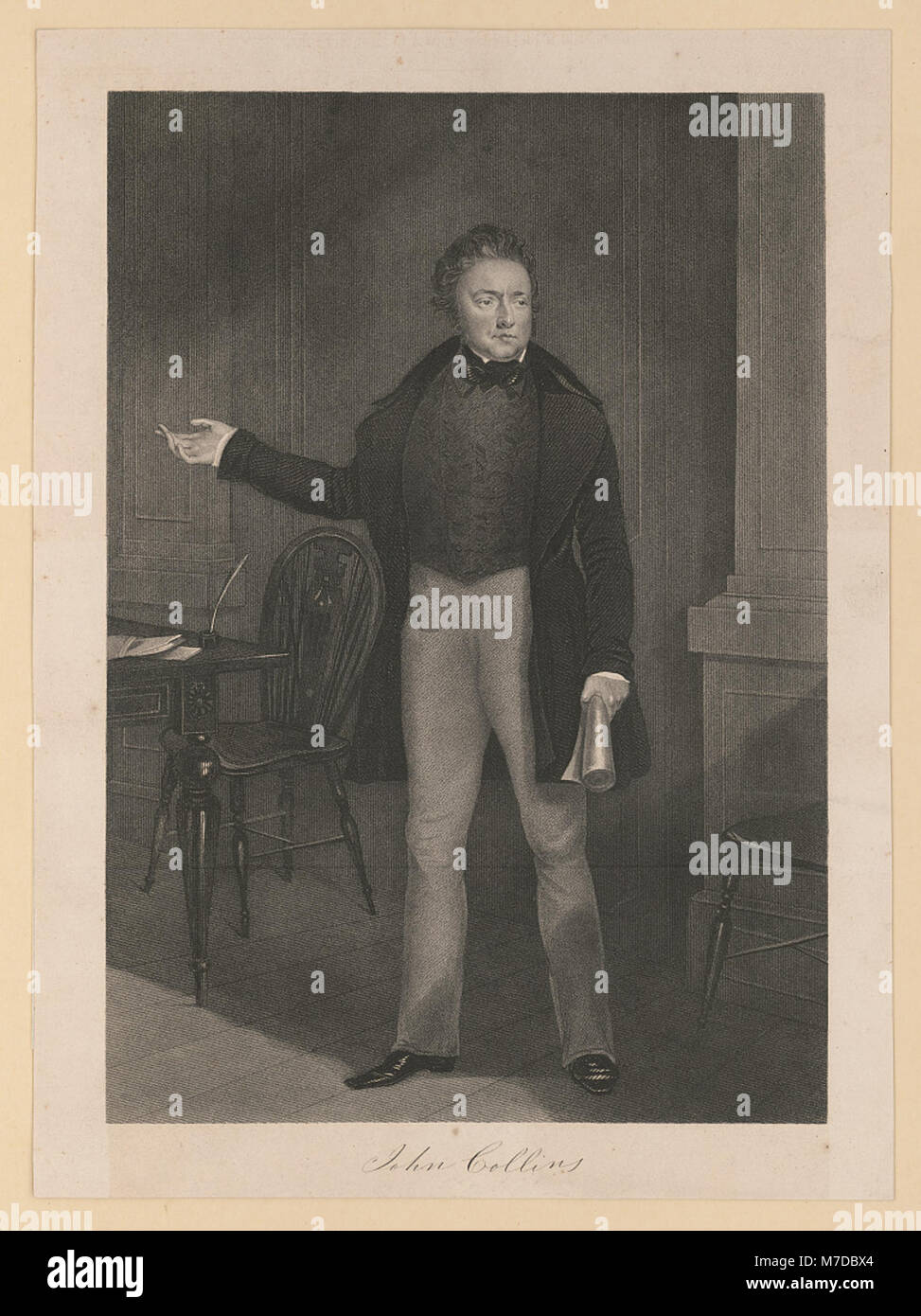 Portrait of John Collins, an influential figure, known for his role in ...