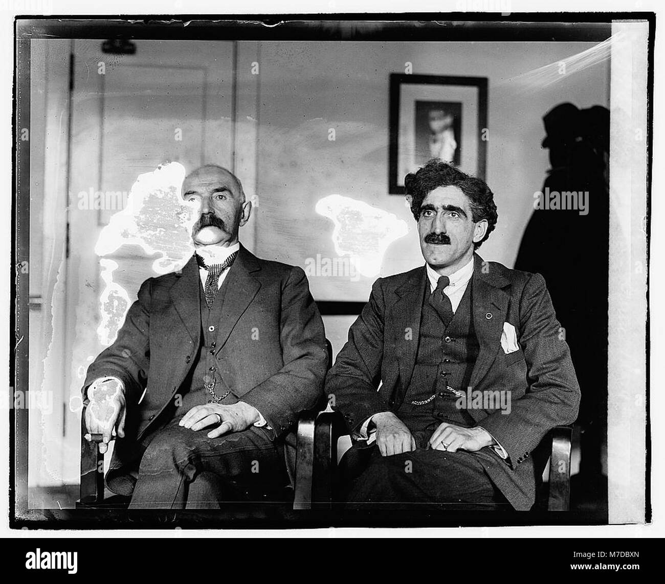 The image features actors John Derham and Dennis Morgan, taken on ...