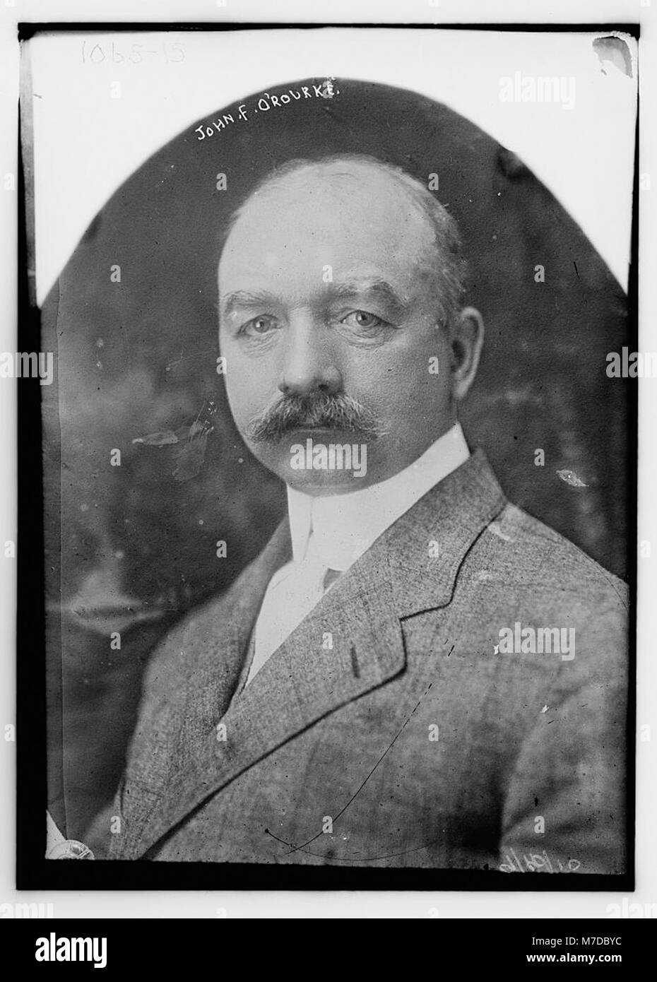 A portrait of John F. O'Rourke, providing a visual record of his ...