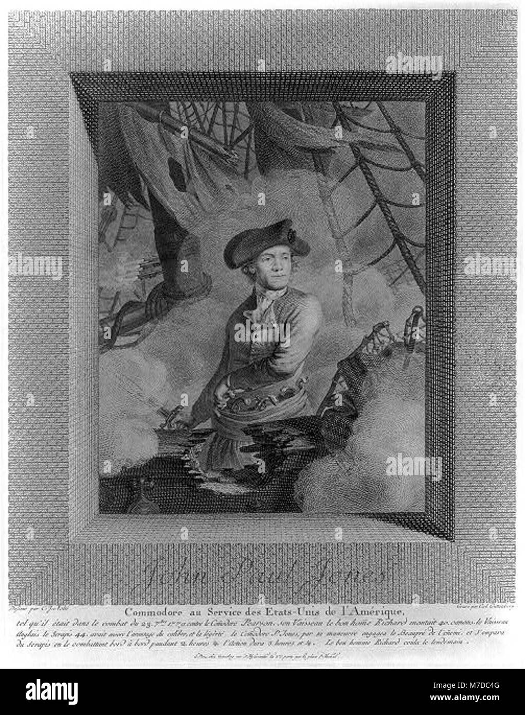 A portrait of John Paul Jones, Commodore in the service of the United ...