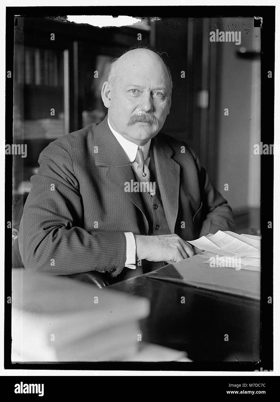John W. Weeks, an American politician, photographed at his desk. Known ...