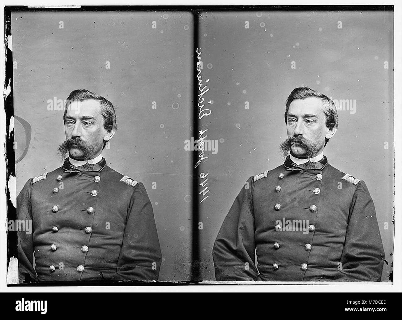 A portrait of Joseph Dickinson from Maine, who was brevetted for ...