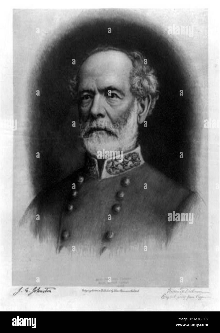 A head-and-shoulders portrait of Joseph Eggleston Johnston, a prominent ...