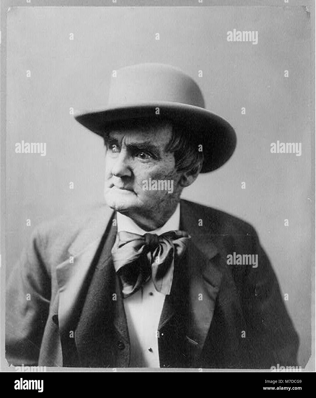 A portrait of Joseph Jefferson, an American actor known for his ...