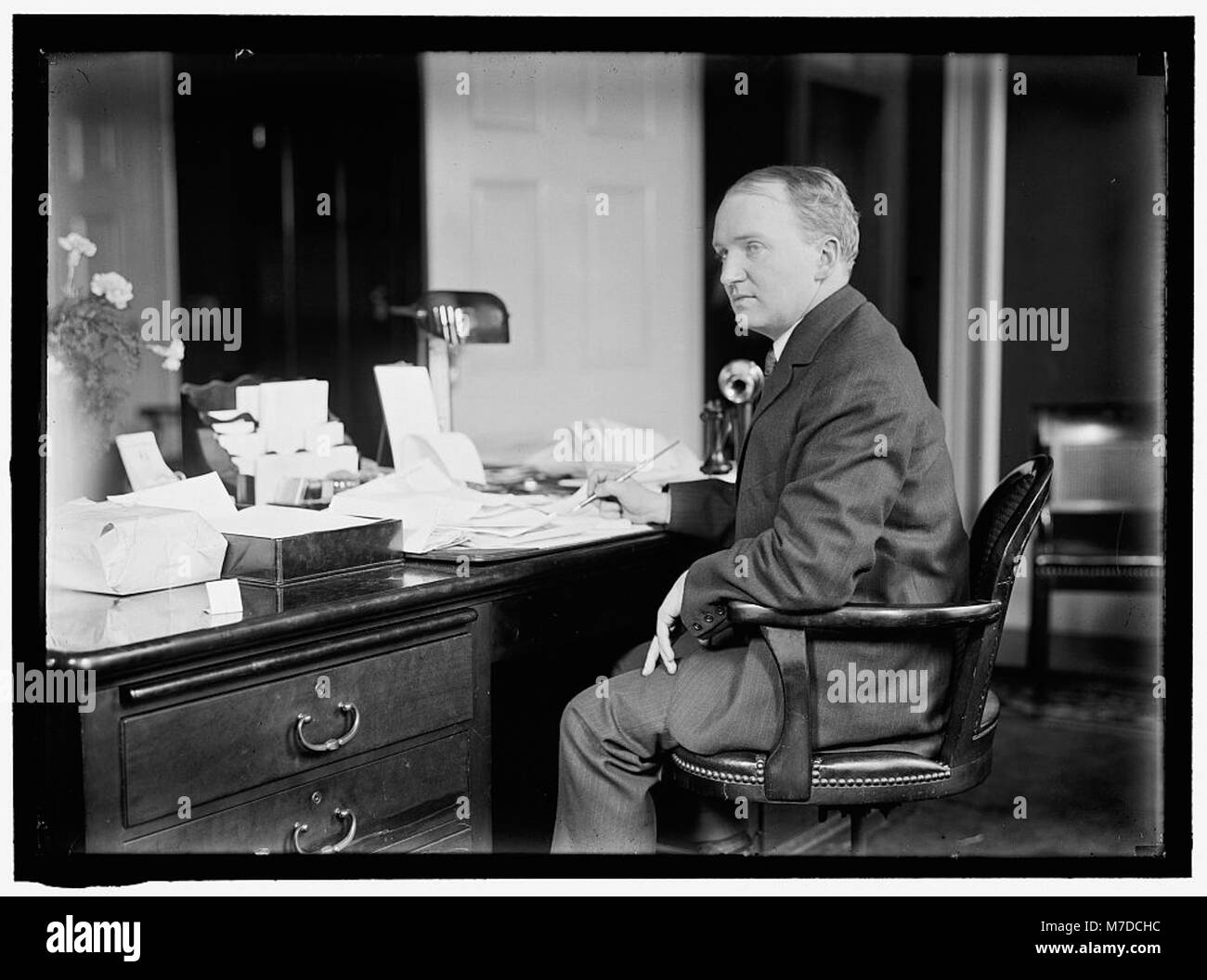 Portrait of Joseph Tumulty, an important historical figure, capturing ...