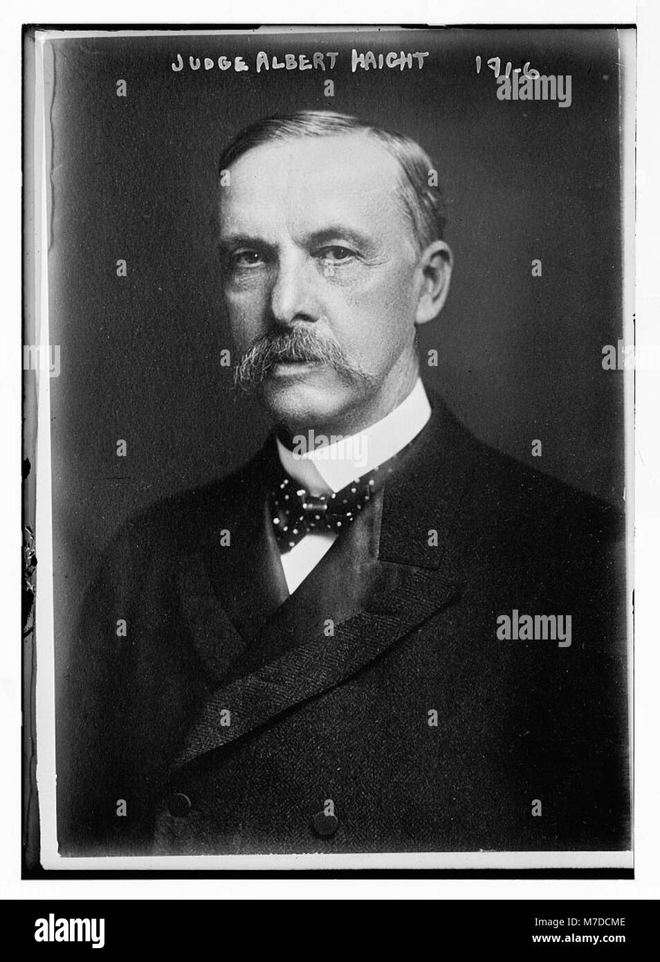 A portrait bust of Judge Albert Haight, showcasing a sculptural ...