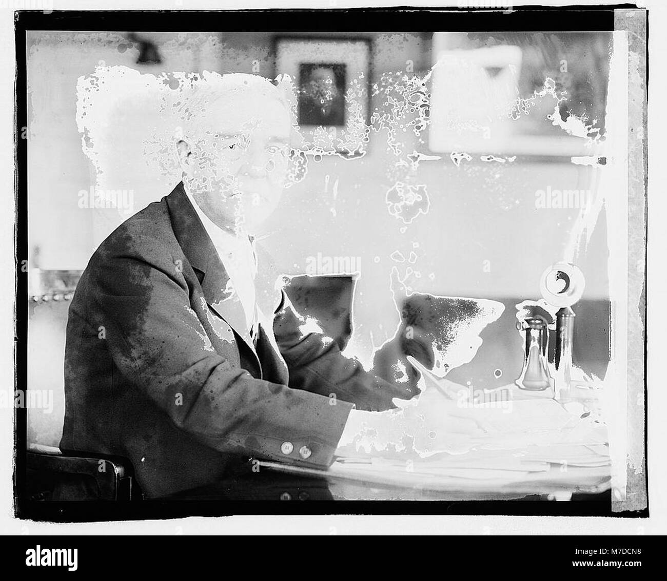A portrait of Judge John Barton Payne, an American lawyer and judge who ...