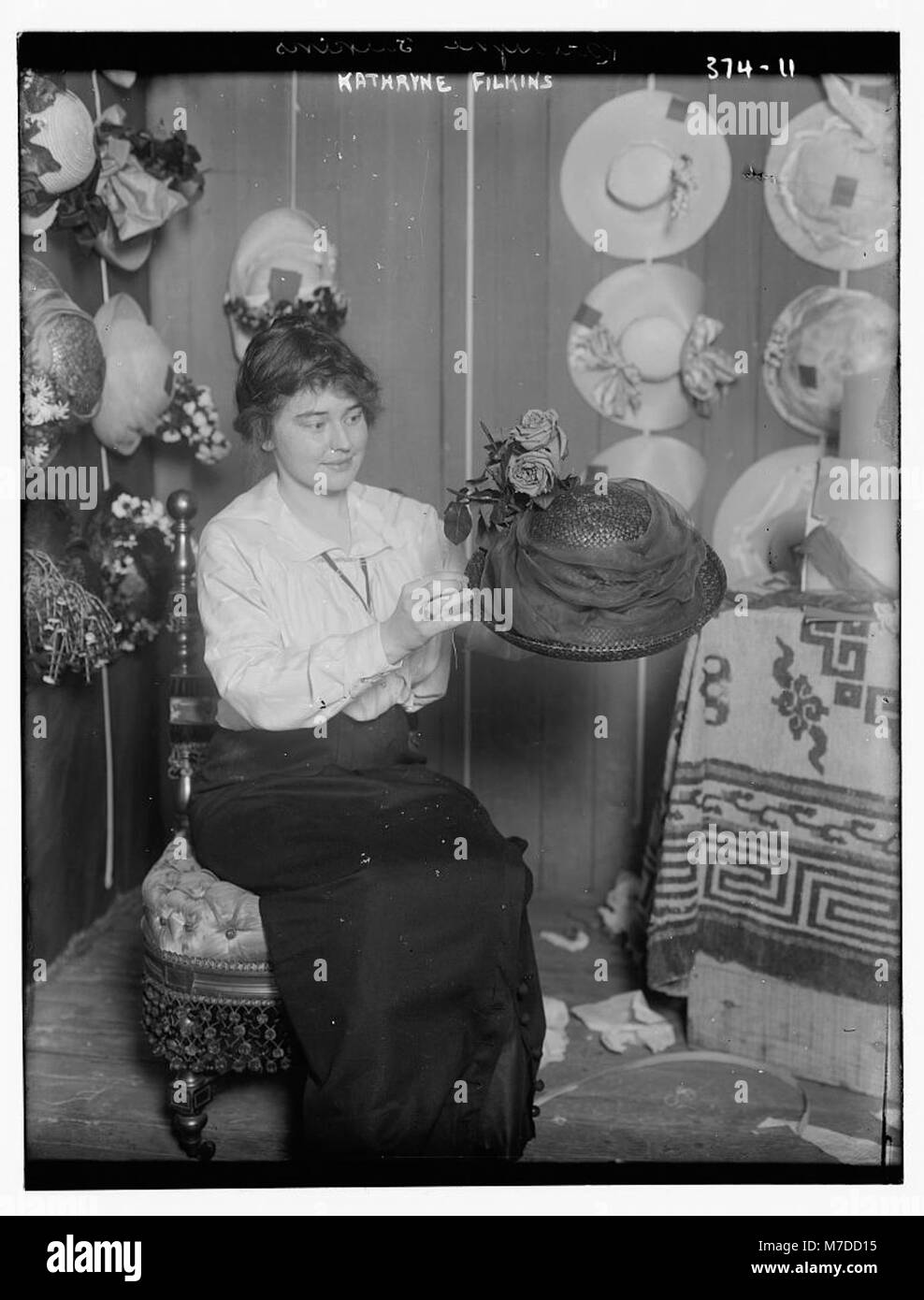 This image features Kathryne Filkins, an individual from the early 20th ...