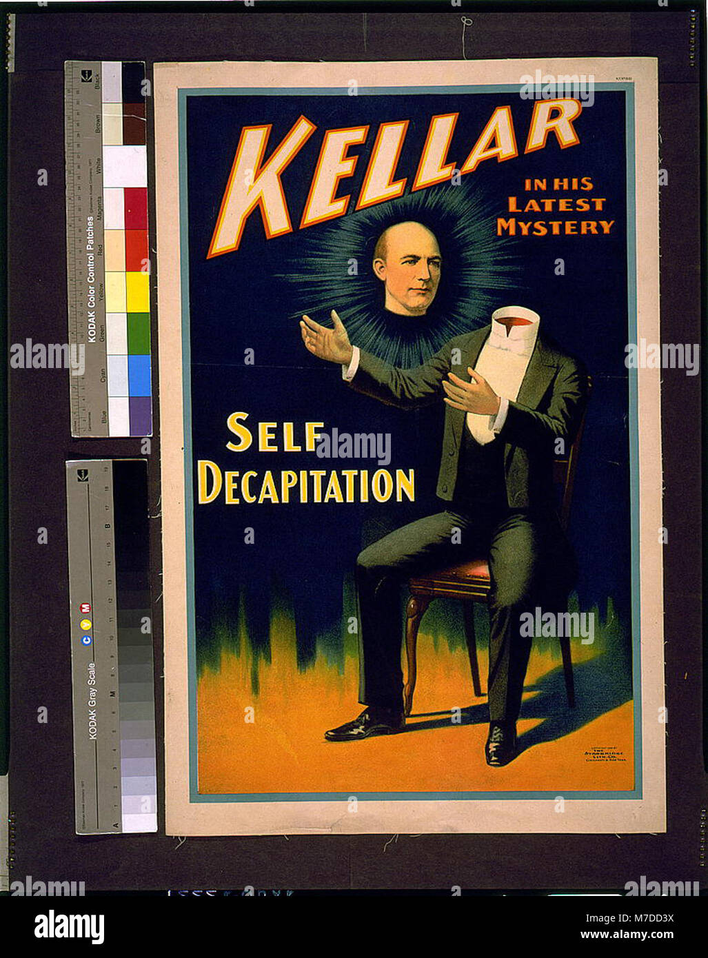 Harry Kellar, a famous magician, is pictured in a promotional shot for ...