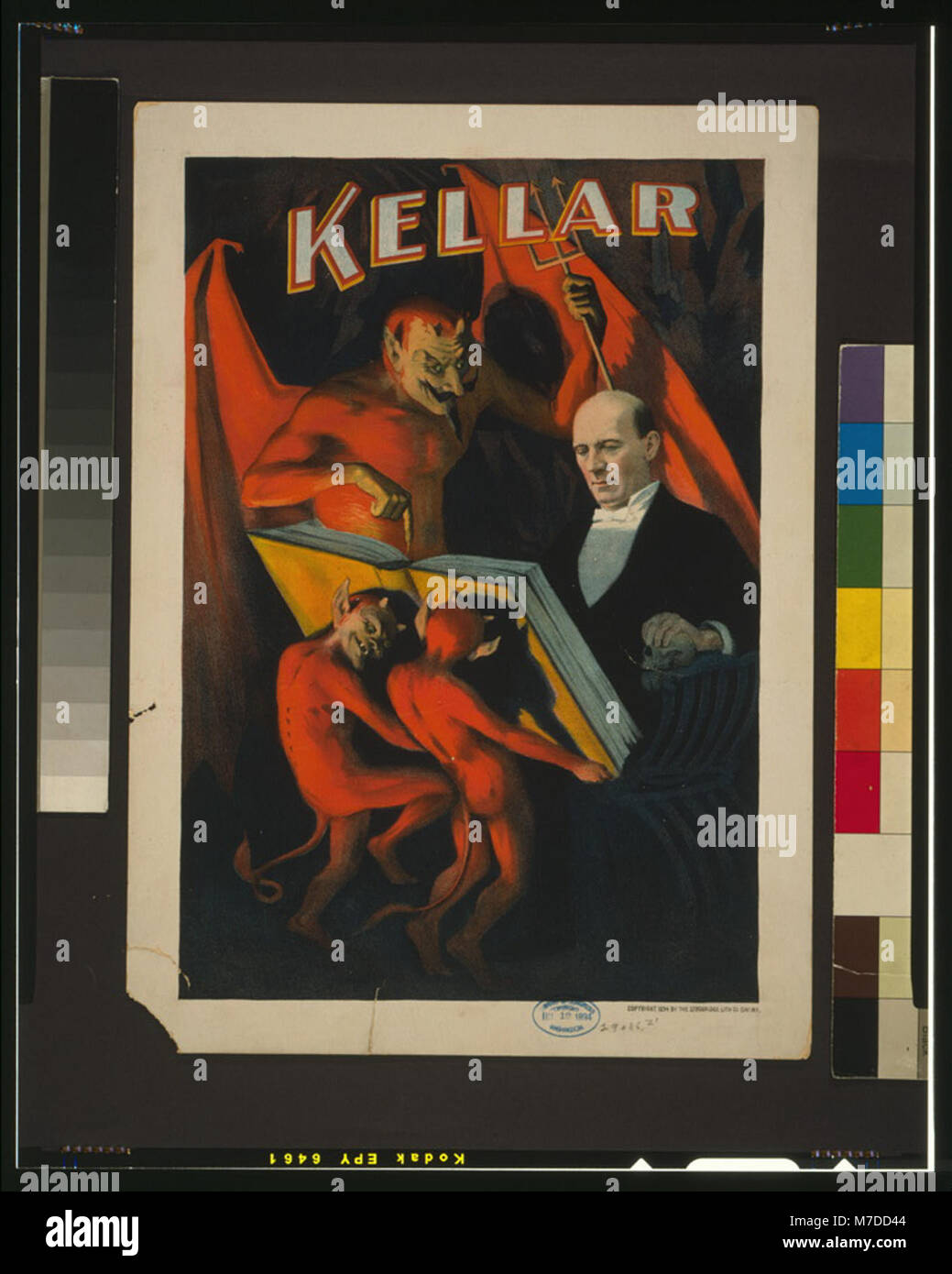 Kellar, a famous magician and performer, is shown in this photograph ...