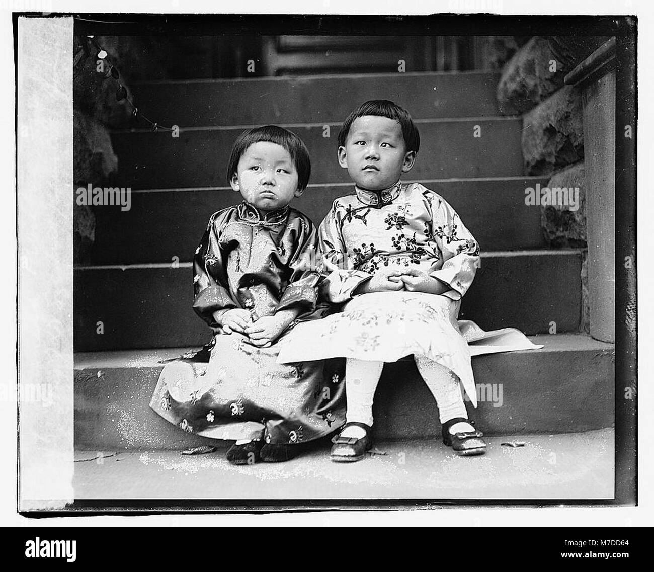 A portrait of Kenneth and Wilbur Sze, sons of Dr. Sze, likely taken on ...