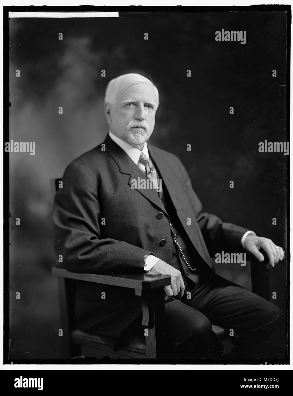 A formal portrait of Richard C. Kerens, an honorable figure known for ...