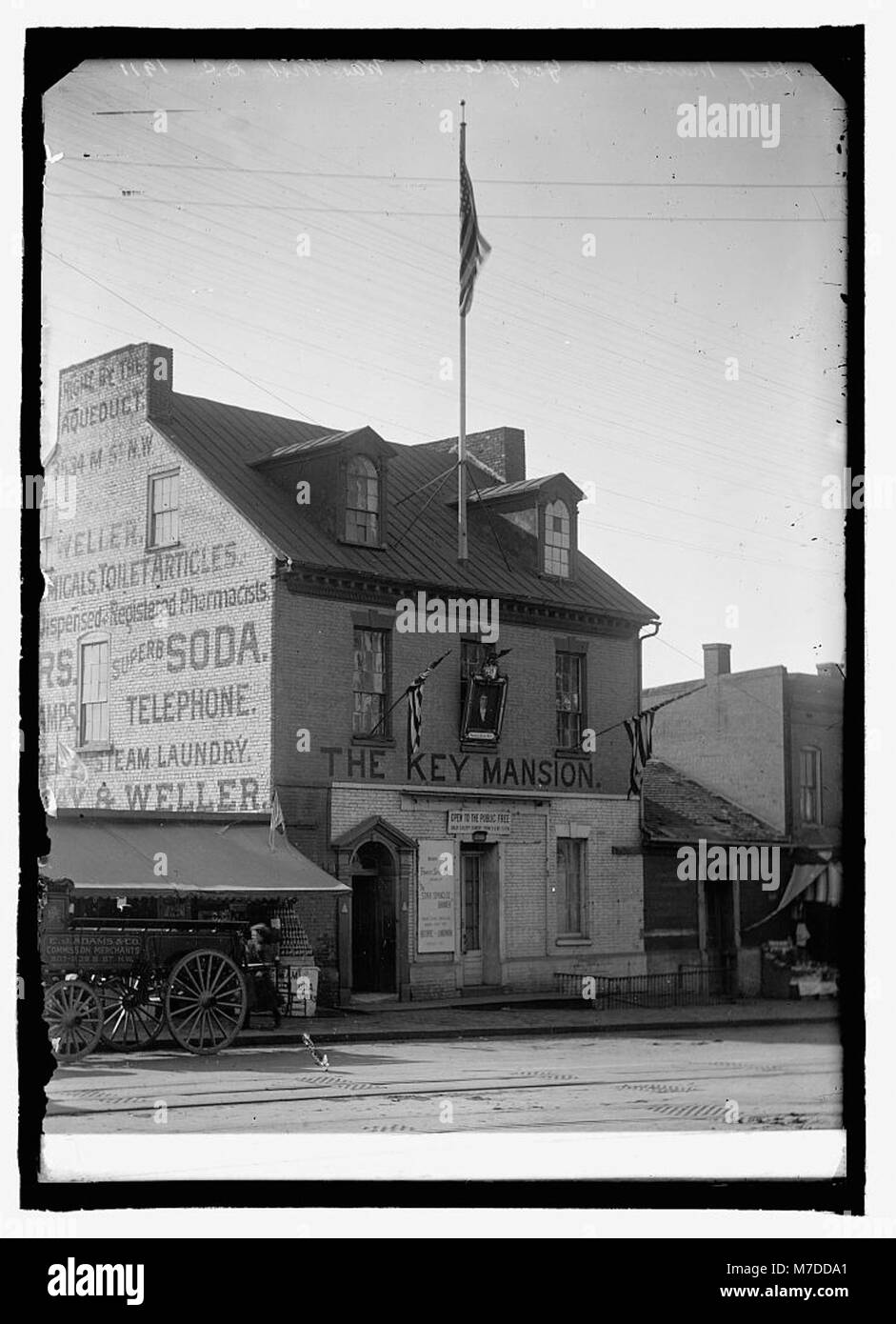 The image showcases the Key Mansion, a notable historic house that ...