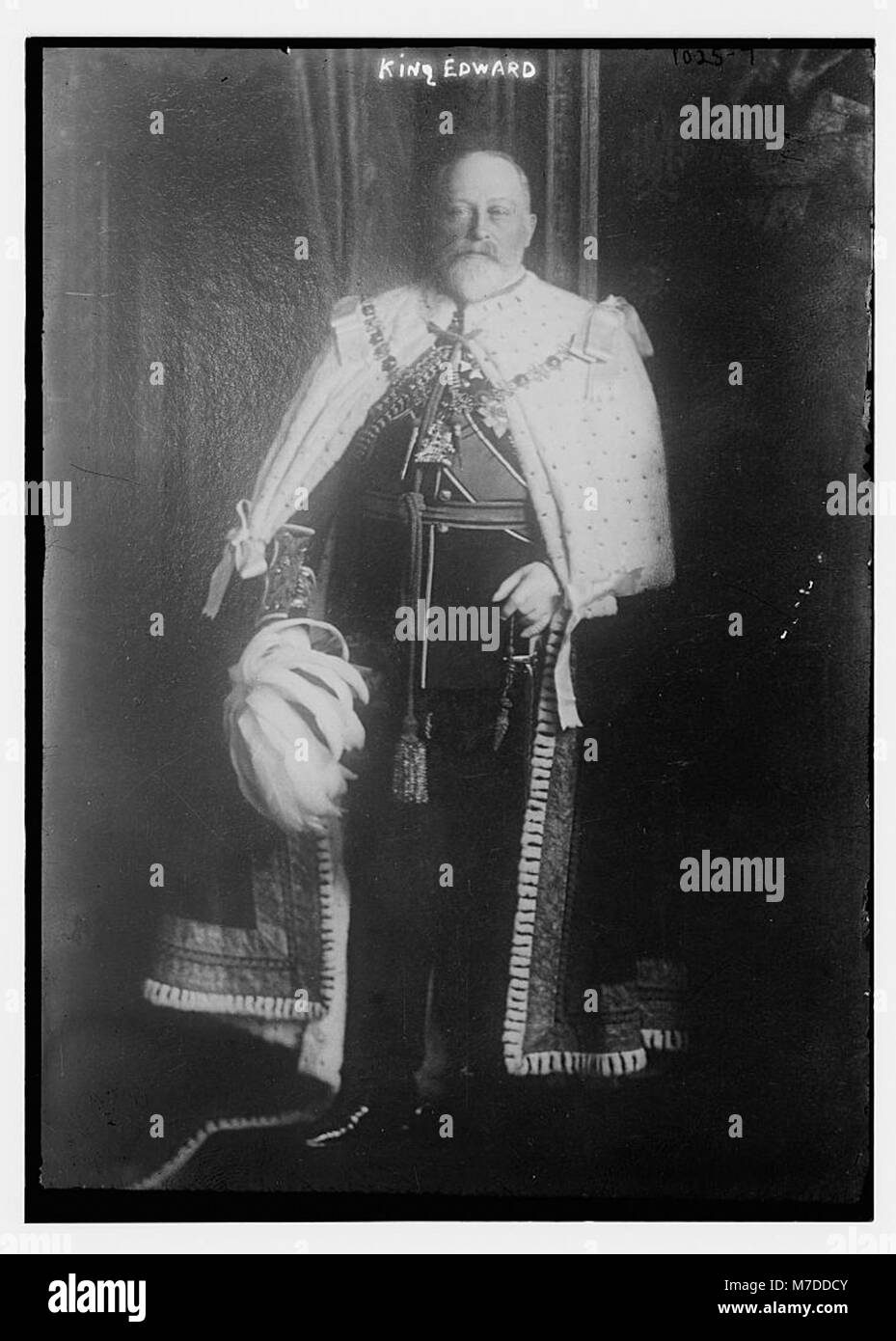 A portrait of King Edward in military uniform, depicting his role in ...