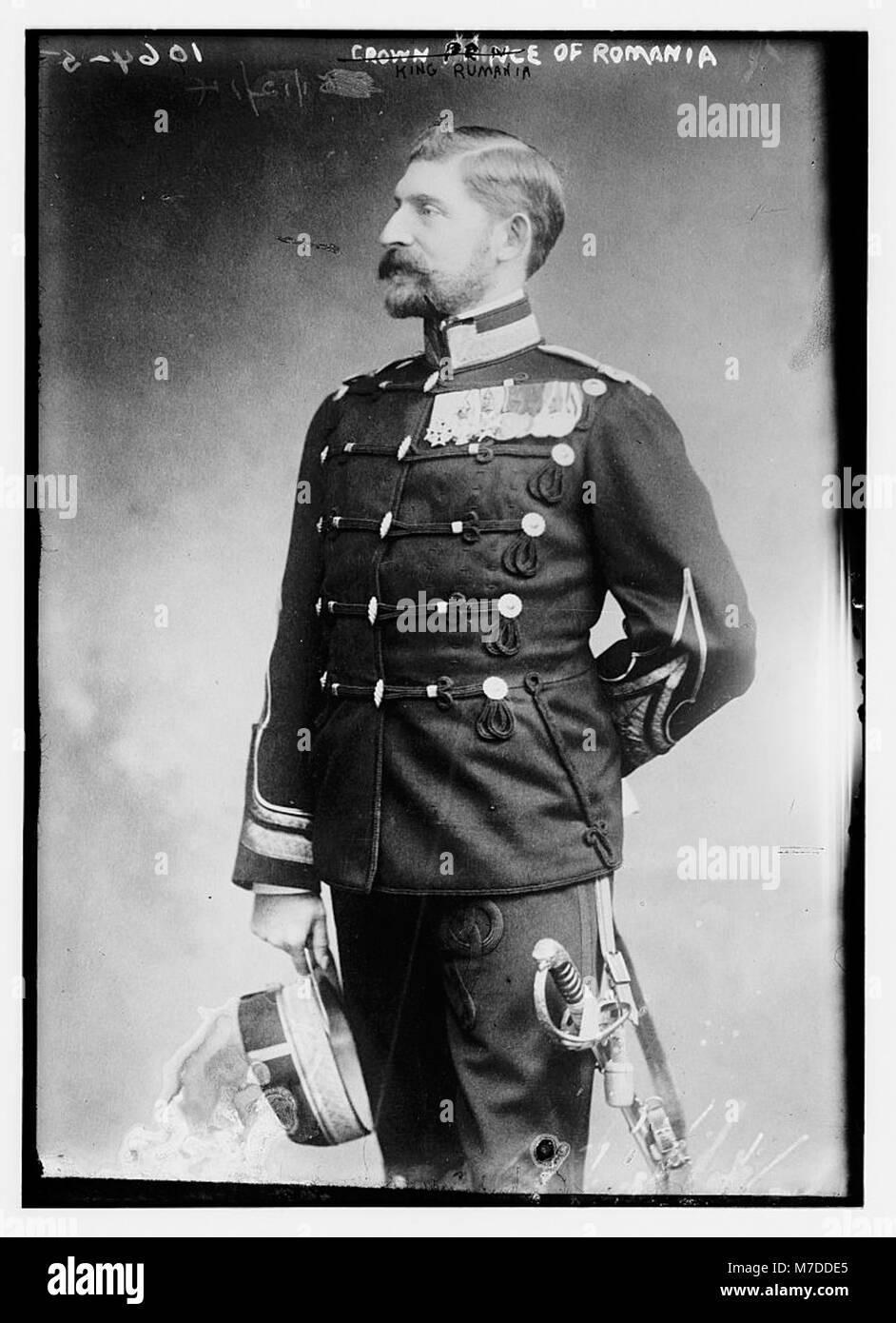 Portrait of the King of Romania in military uniform, likely depicting ...