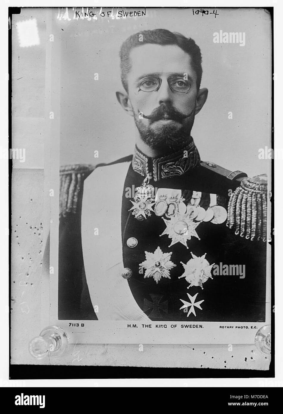 Portrait of the King of Sweden in military uniform, captured in a ...