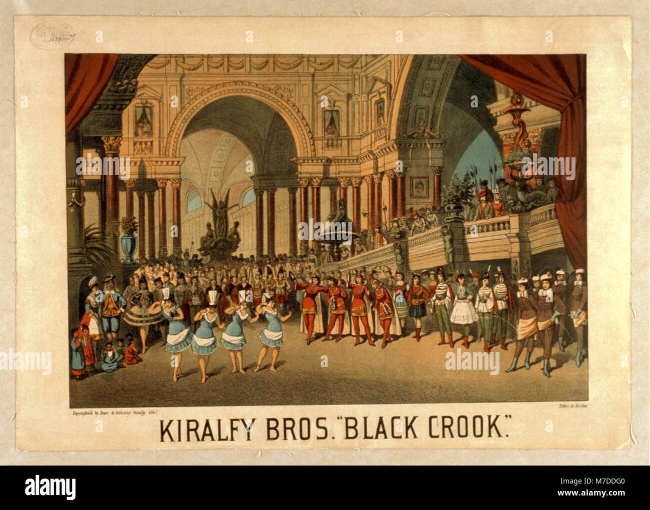 A production of 'The Black Crook' by Kiralfy Bros, showcasing the ...