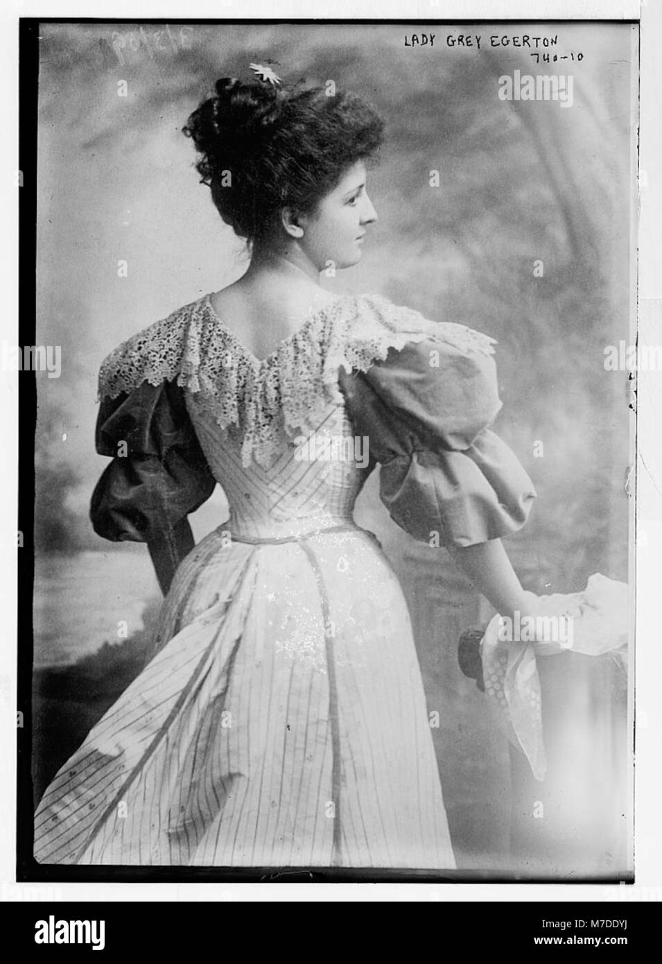 A portrait of Lady Grey Egerton, capturing her elegance and status as a ...