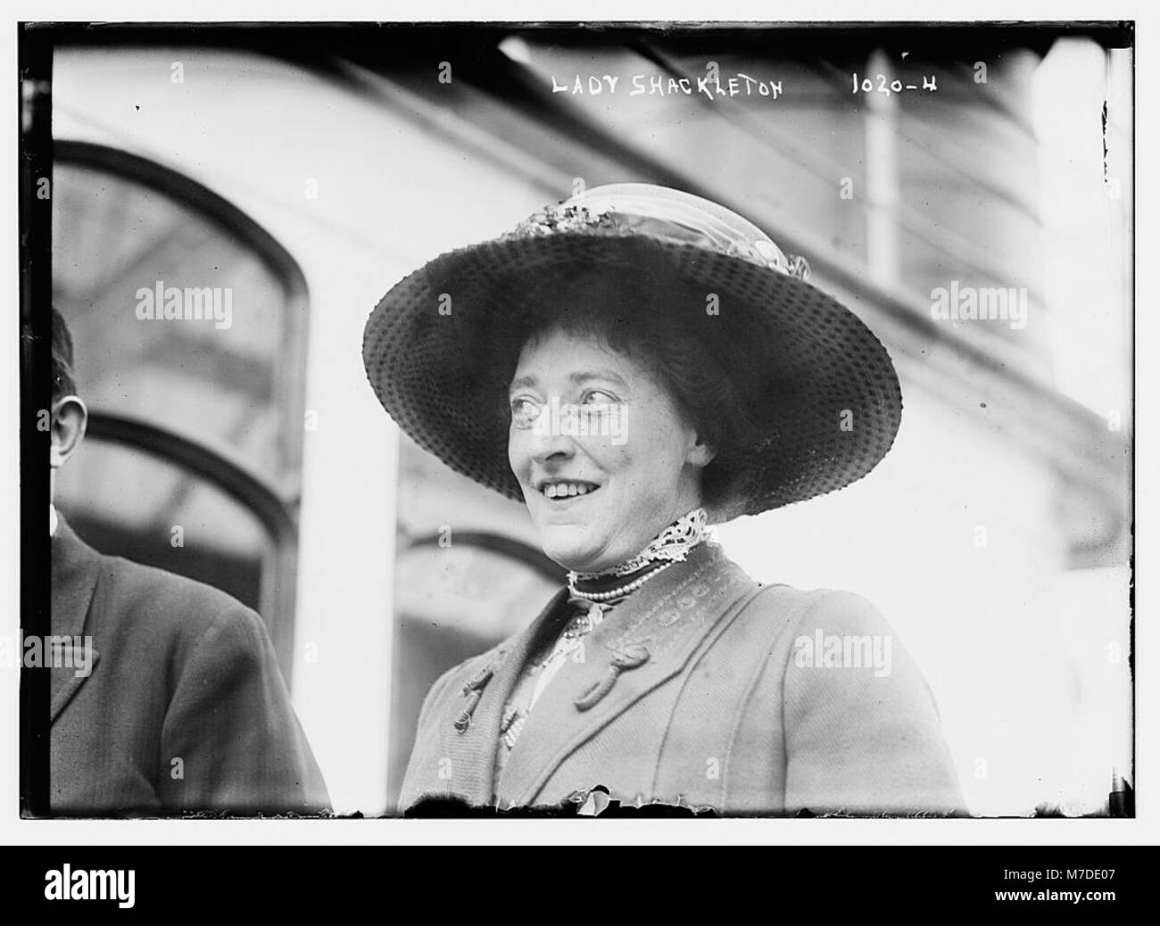 A portrait of Lady Shackleton, capturing her dignified presence and ...