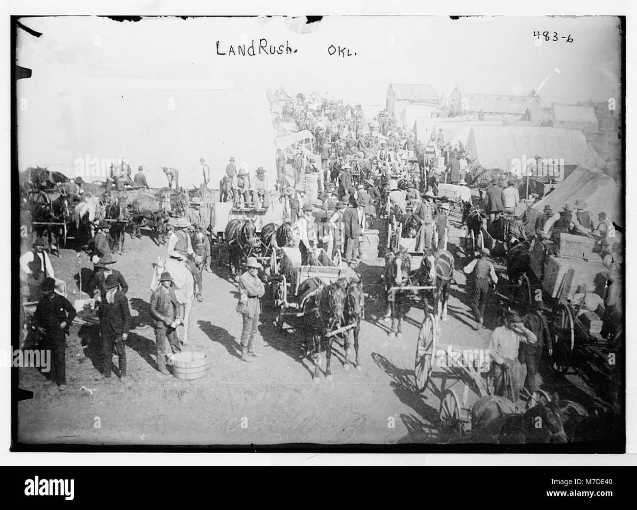 The Oklahoma Land Rush of 1889 marked the opening of unassigned lands ...