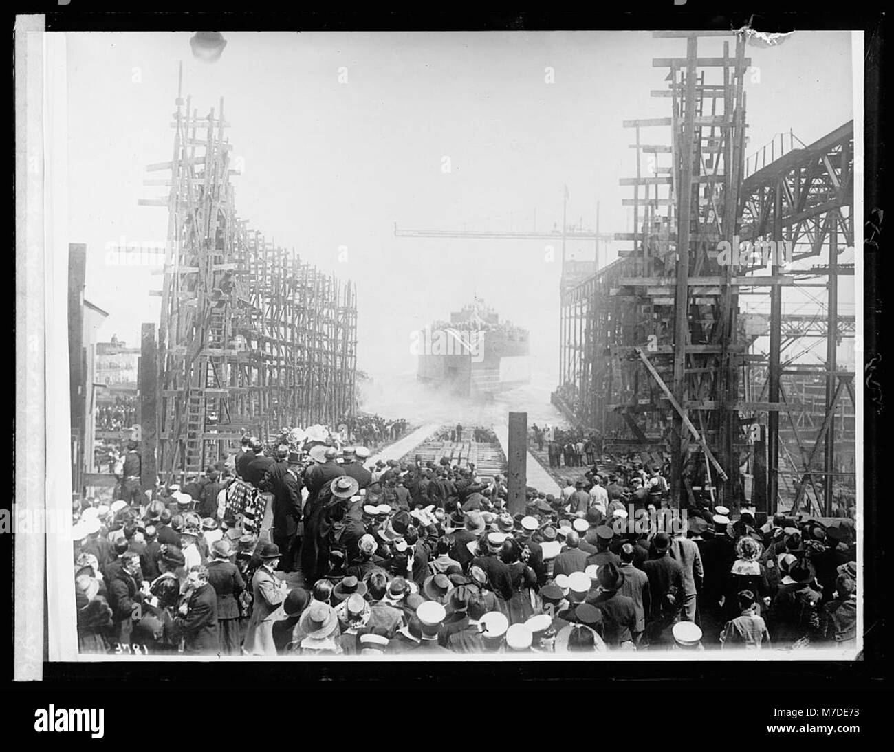 The super dreadnoughts of the New Mexico class are launched, marking a ...