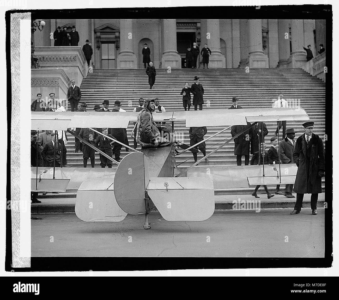 Lawrence Sperry is photographed at the U.S. Capitol. Sperry was an ...