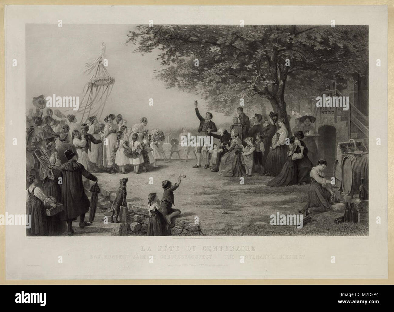 A celebration of the centenary, 'La fête du centenaire,' marking a ...