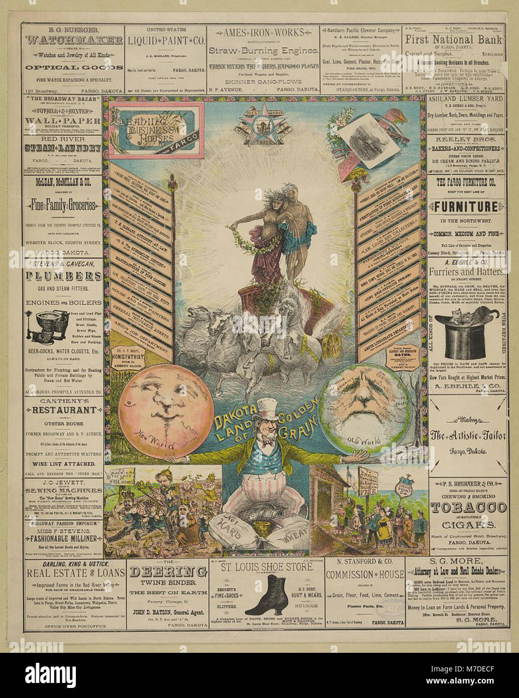 An image showcasing the leading business houses in Fargo, emphasizing ...